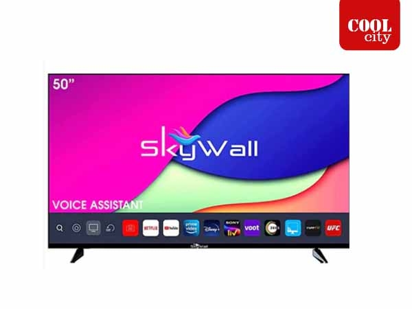 SkyWall Smart Android 9.0 TV 4K Ultra HD LED TV 50" - Cool City